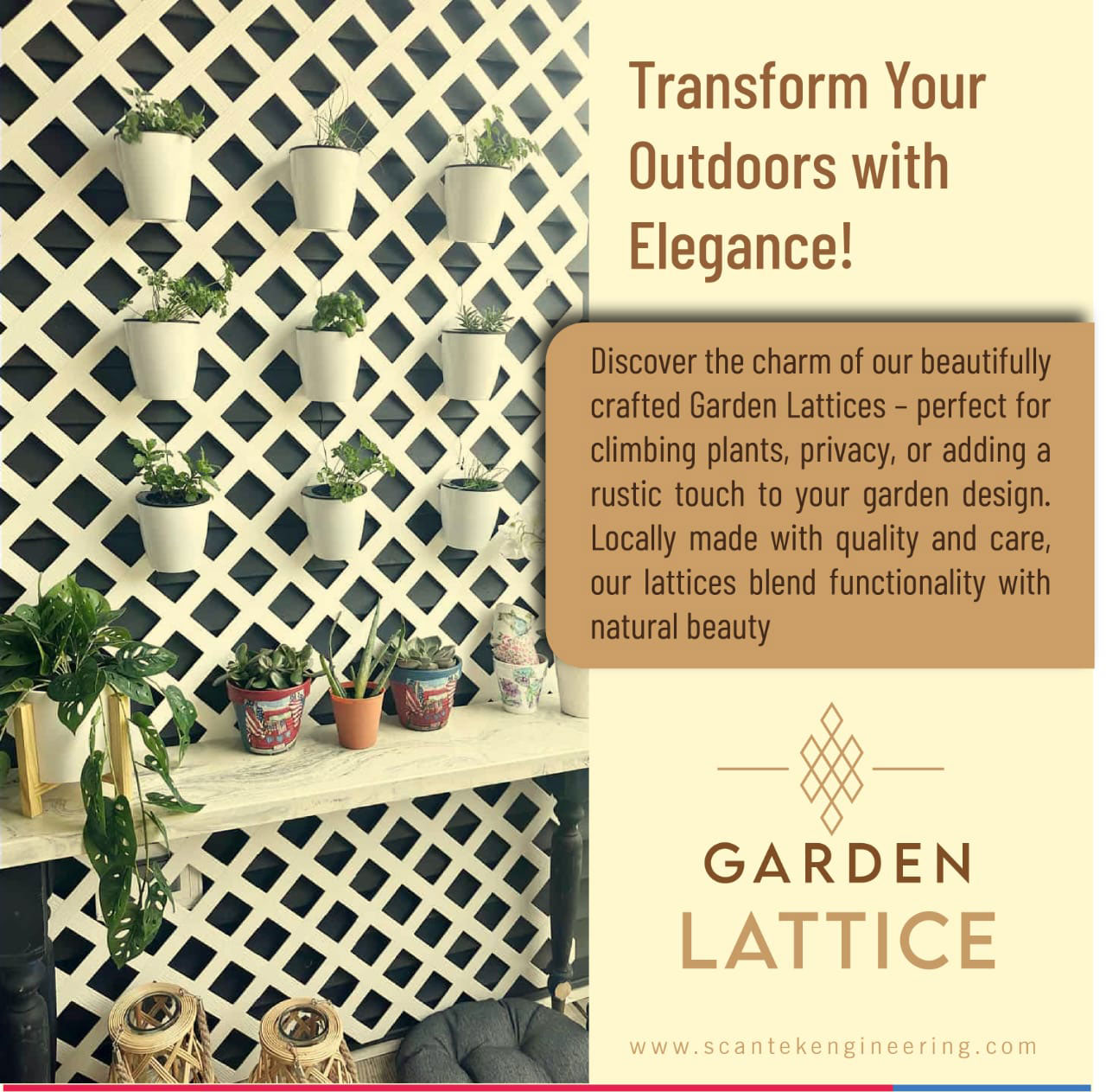 Lattice Making for Gardens - Scantek Sri Lanka